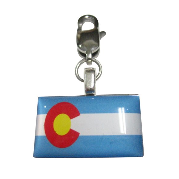 Kiola Designs | Accessories | Colorado State Flag Pendant Zipper Pull ...